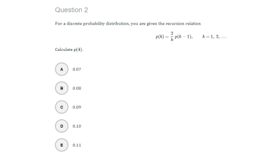 Solved Question 2 Foe a discrete probability distribution, | Chegg.com