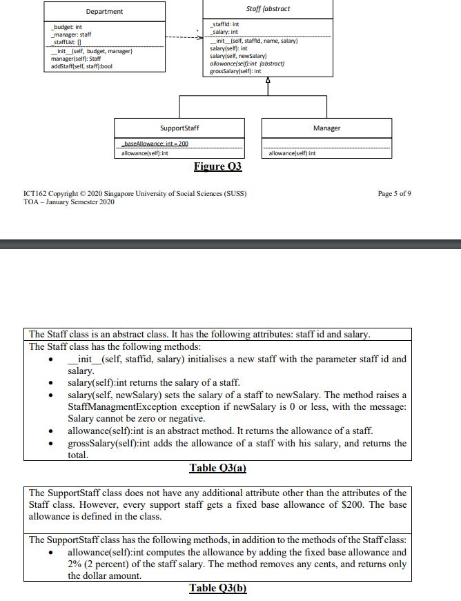 Solved in OBJECT ORIENTED PROGRAMMING The class diagram in | Chegg.com