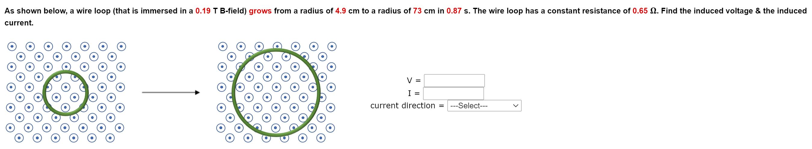 Solved As shown below, a wire loop (that is immersed in a | Chegg.com
