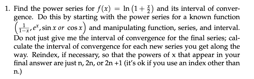 Solved f(x) = ln x. Taylor Polynomial for f, centered at 1. | Chegg.com