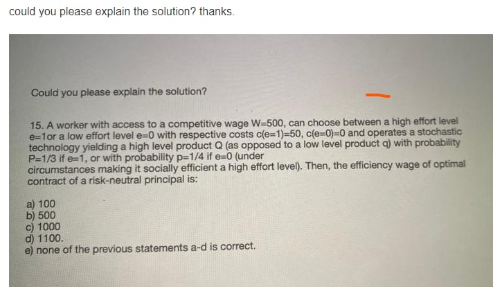 Solved could you please explain the solution? thanks. Could | Chegg.com
