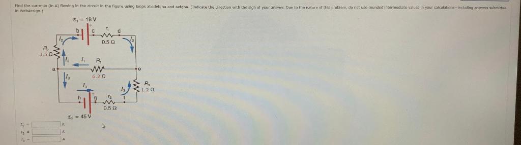Solved Find the current in A) flowing in the circuit in the | Chegg.com