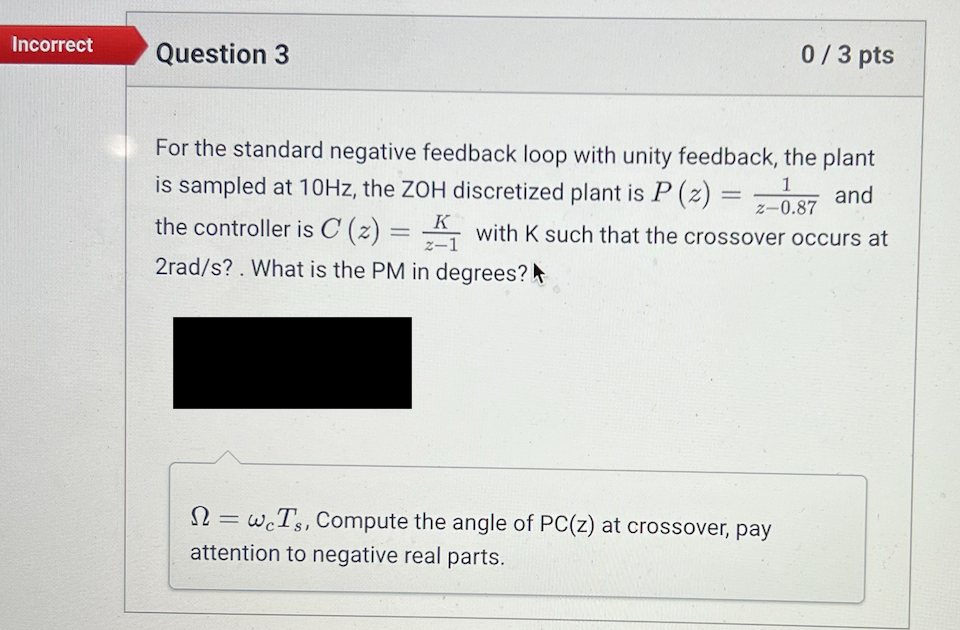Solved For the standard negative feedback loop with unity | Chegg.com