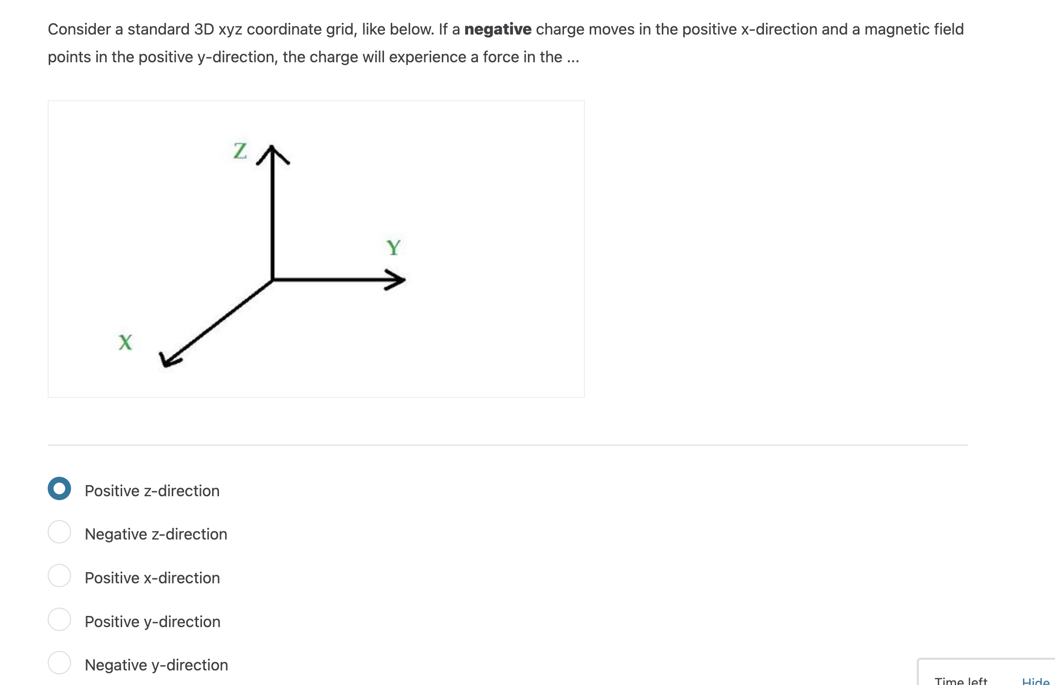 Solved Consider a standard 3D xyz coordinate grid, like | Chegg.com