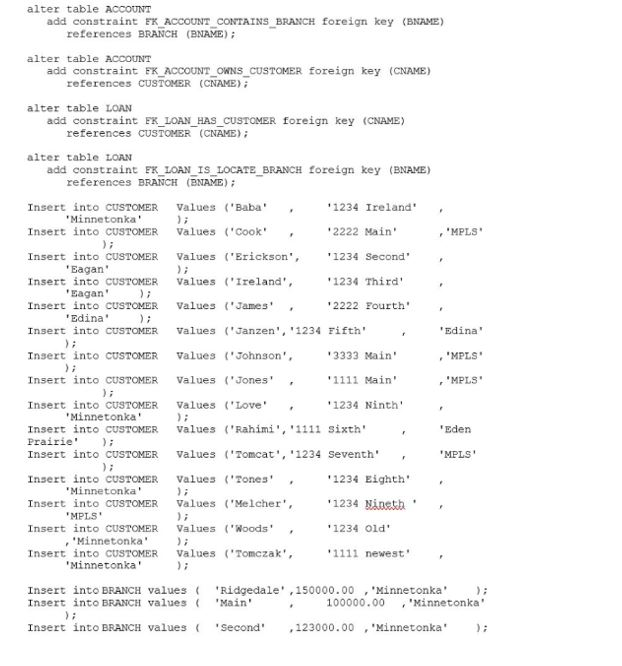 Solved WRITE SQL QUERY THAT DOES THE FOLLOWING Write one SQL | Chegg.com