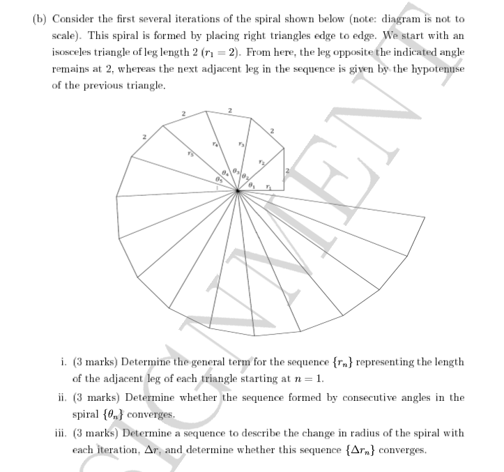 Solved (b) Consider the first several iterations of the | Chegg.com
