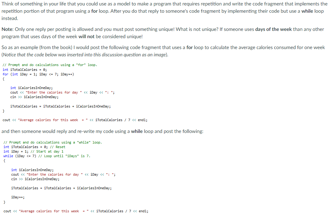 Solved Think of something in your life that you could use as | Chegg.com