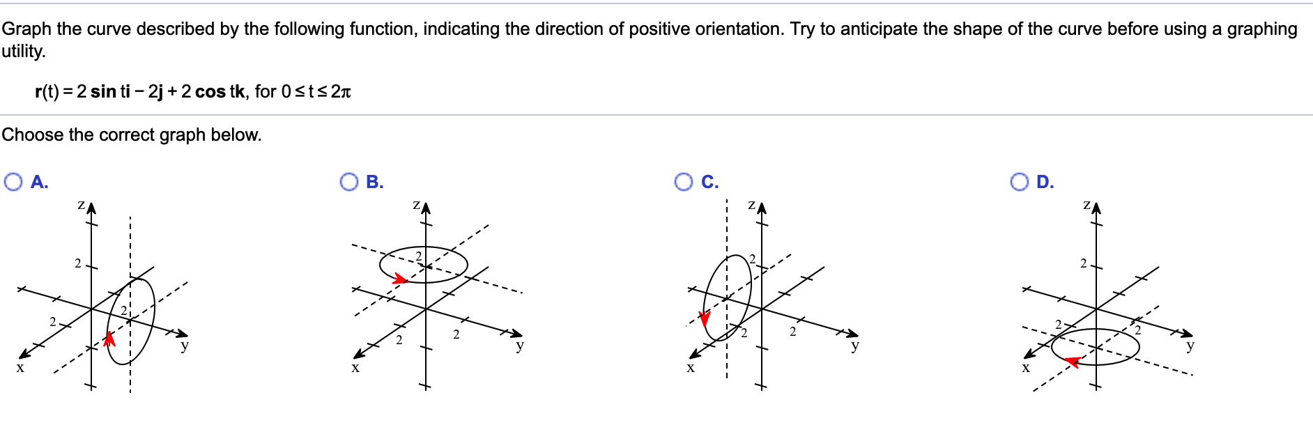 Solved Graph the curve described by the following function, | Chegg.com