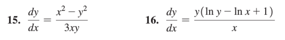 Solved 15, dx3xy 16. yy(Iny-Inx+I) dx | Chegg.com