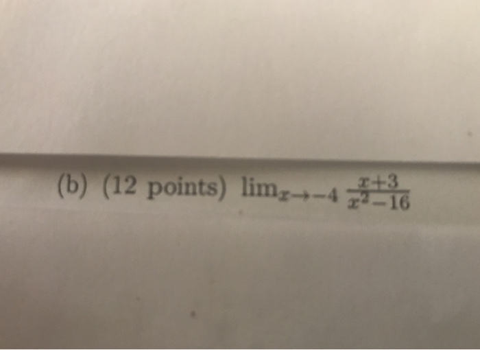 Solved If possible, use the limit laws (and indicate which | Chegg.com