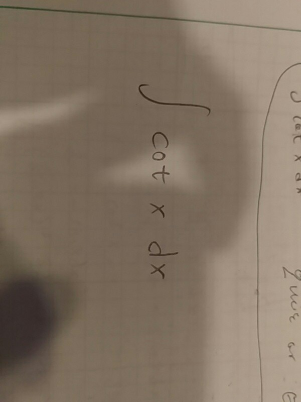 Solved cot Xd 70 га cotx dx | Chegg.com