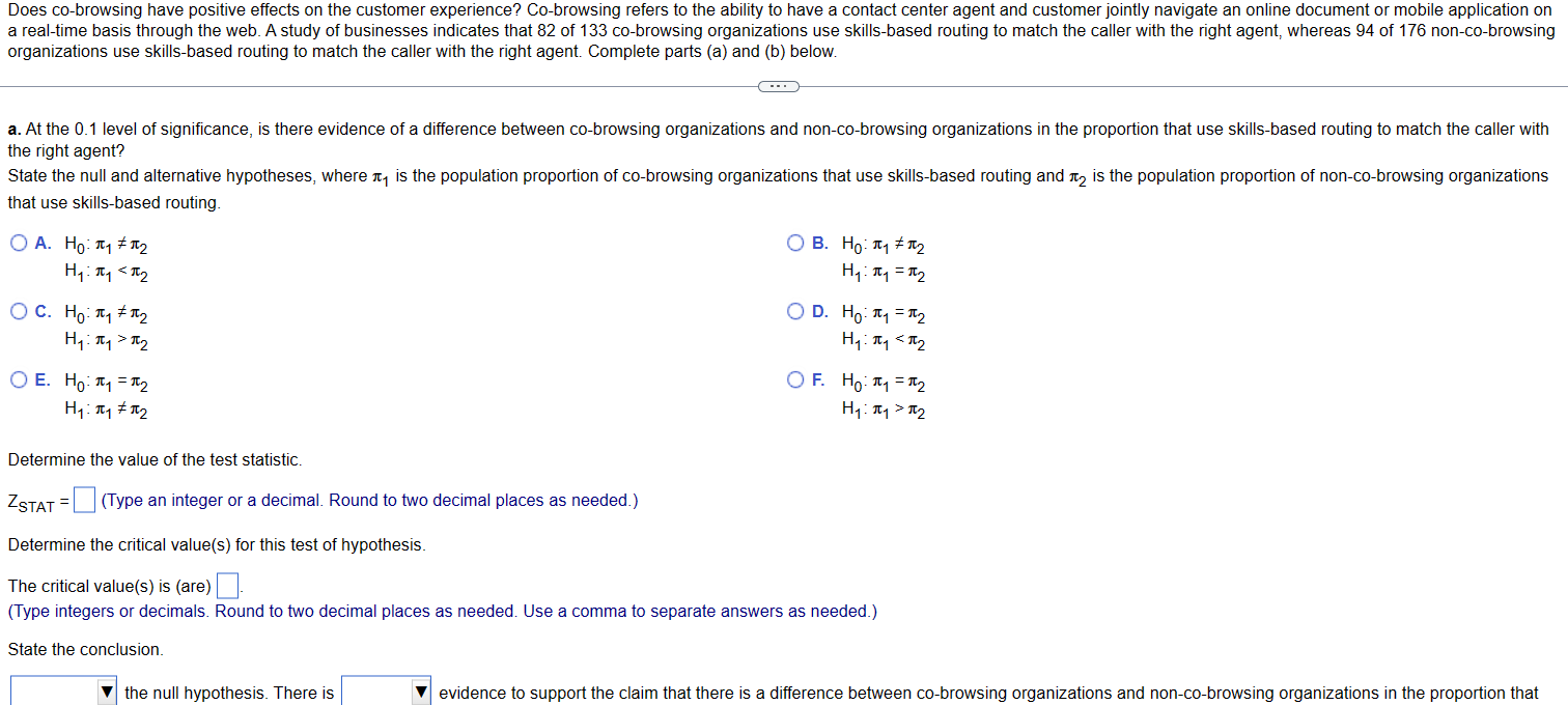 Solved organizations use skills-based routing to match the | Chegg.com