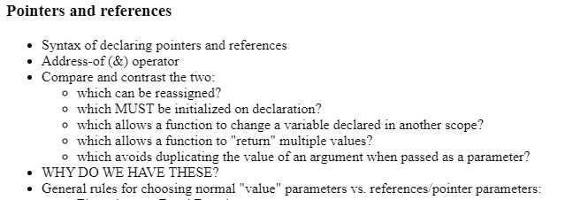 Solved Pointers and references • Syntax of declaring | Chegg.com