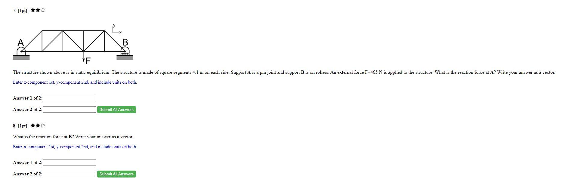 Solved Enter x-component 1st,y-component 2 nd, and include | Chegg.com