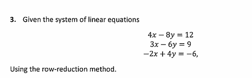 Solved Given the system of ﻿linear | Chegg.com
