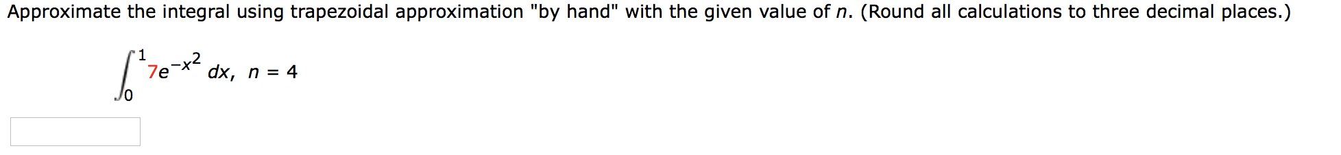Solved Approximate the integral using trapezoidal | Chegg.com