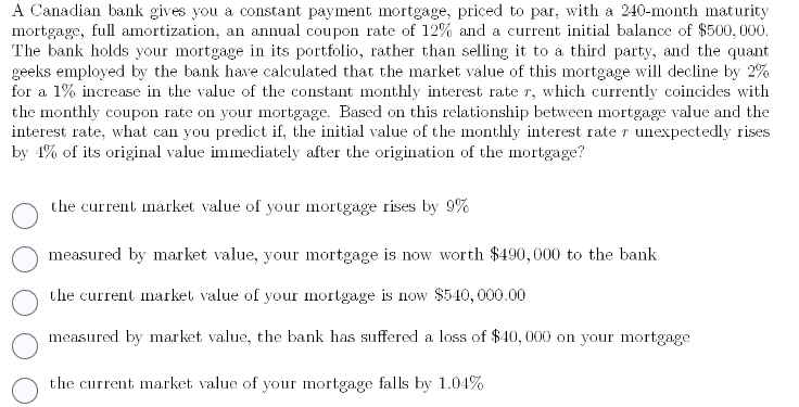 Solved A Canadian bank gives you a constant payment | Chegg.com