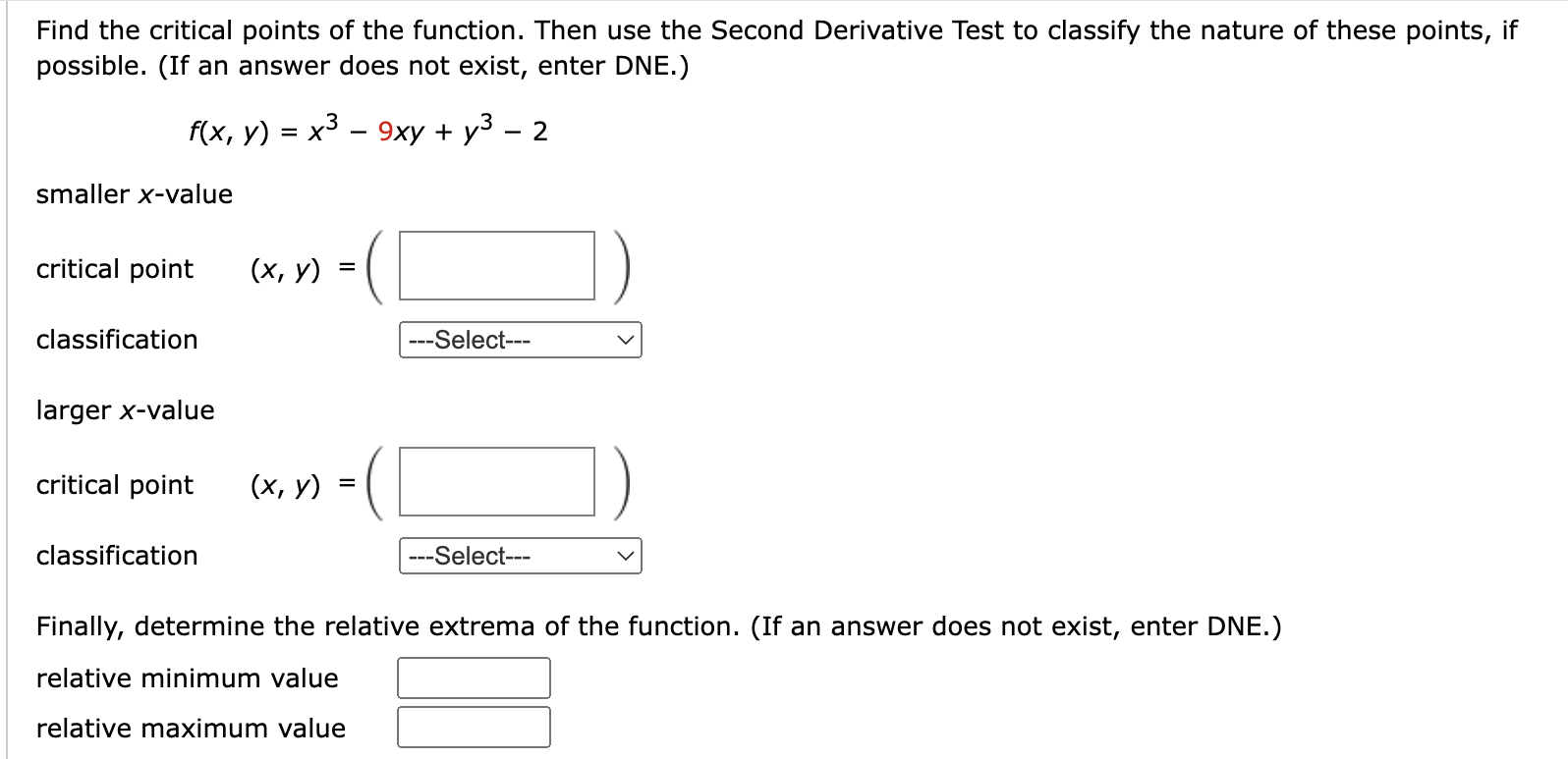 Solved Find the critical points of the function. Then use | Chegg.com