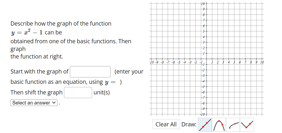 Solved 10 9 7 o 5 = 4. Describe how the graph of the | Chegg.com