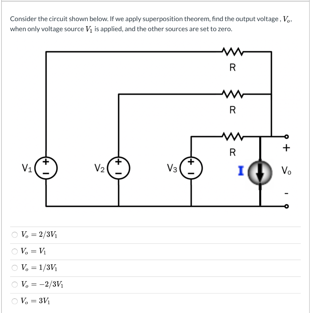 Solved fwe apply superposition theorem to the circuit shown | Chegg.com