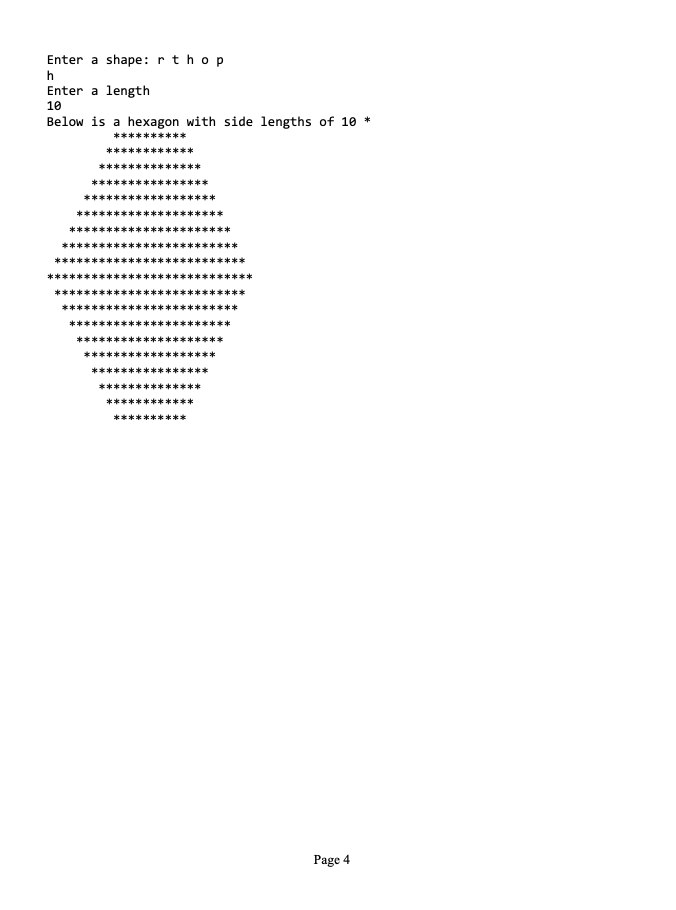Solved Enter a shape: rt∘p Z Invalid shape Goodbye! Enter a | Chegg.com