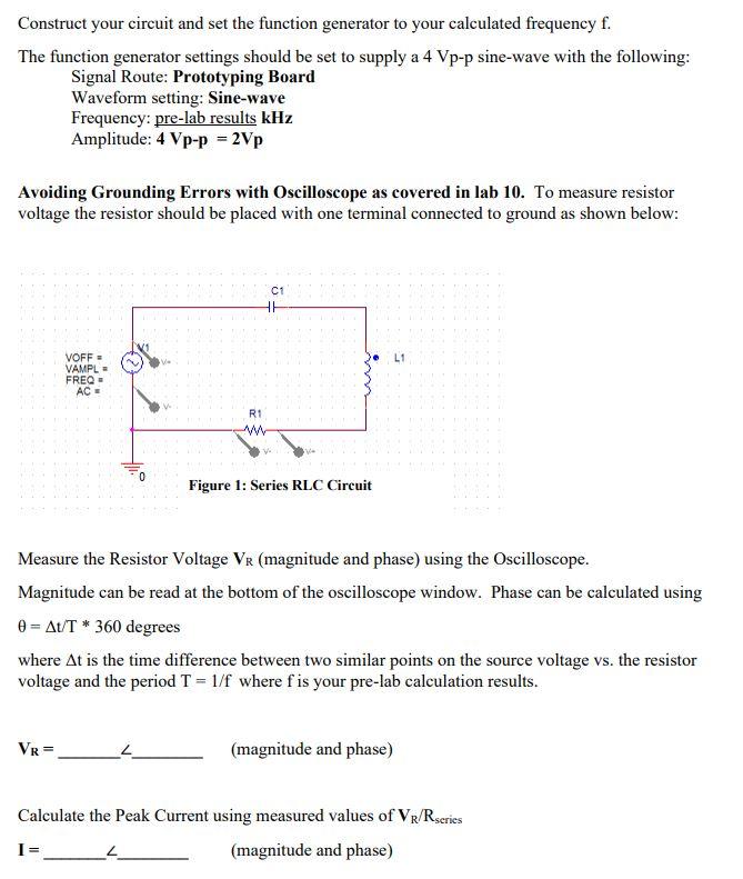 Solved Pre-Lab Assignment: Determine circuit component | Chegg.com