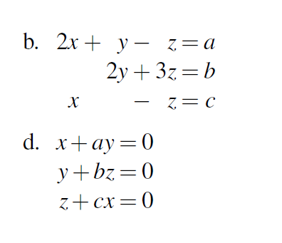 Solved Linear Algebra In each of the following, find (if | Chegg.com