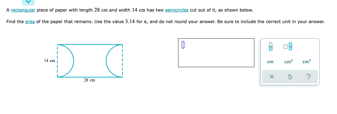 Solved A rectangular piece of paper with length 28 cm and | Chegg.com