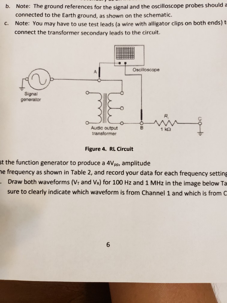 Solved Note: The ground references for the signal and the | Chegg.com