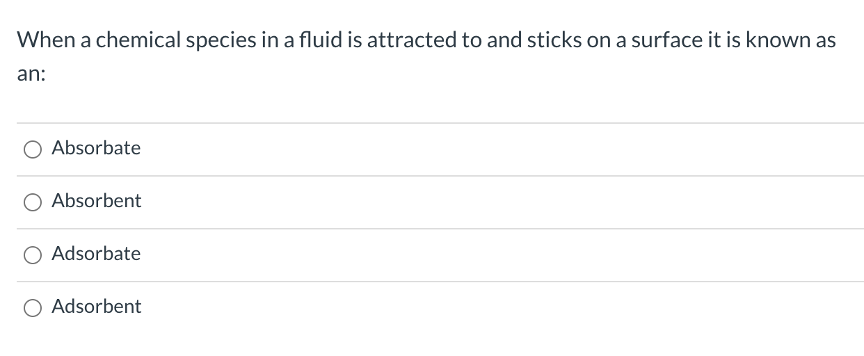 Solved When a chemical species in a fluid is attracted to | Chegg.com