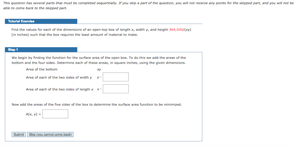 Solved This question has several parts that must be | Chegg.com