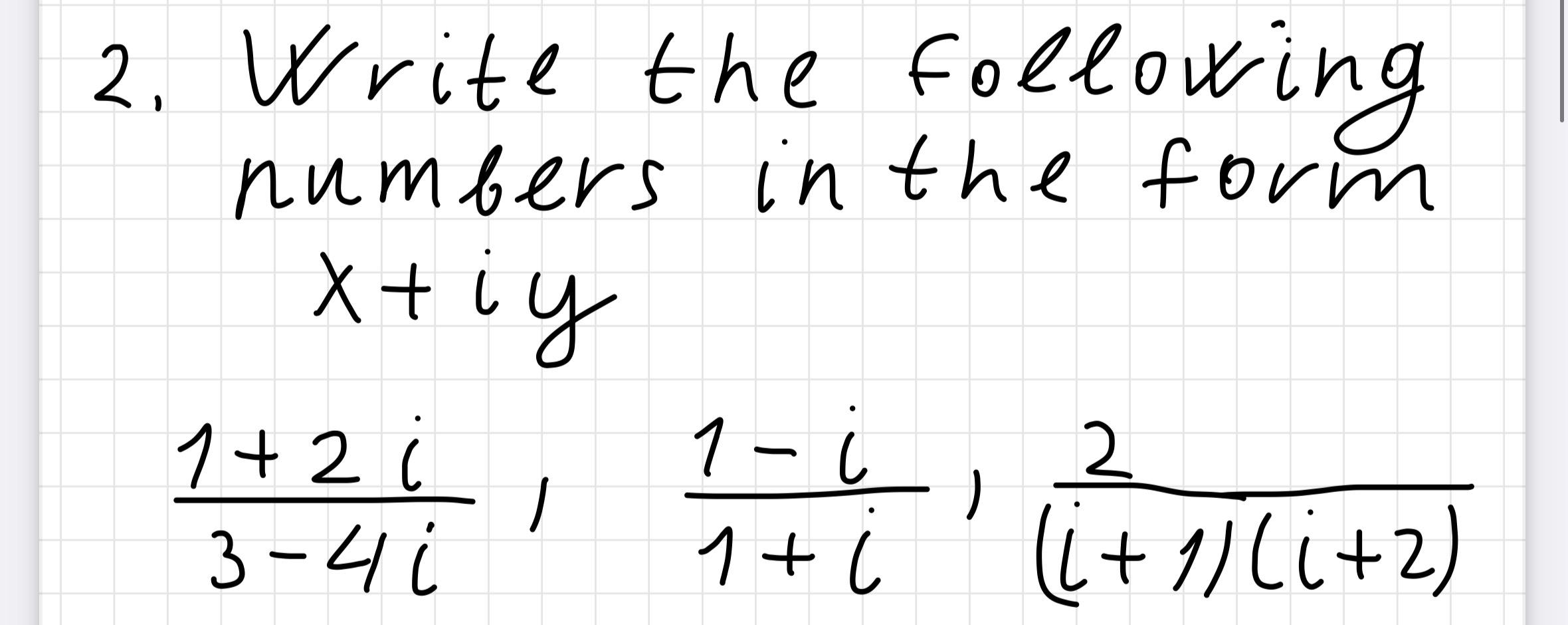 Solved 2. Write the following numbers in the form | Chegg.com