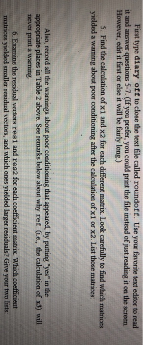 Solved (MatLab) Can somebody please complete this in MatLab. | Chegg.com