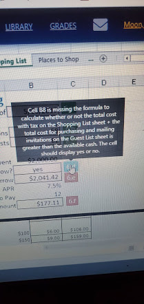 Solved What Excel formulas would I use to calculate the | Chegg.com