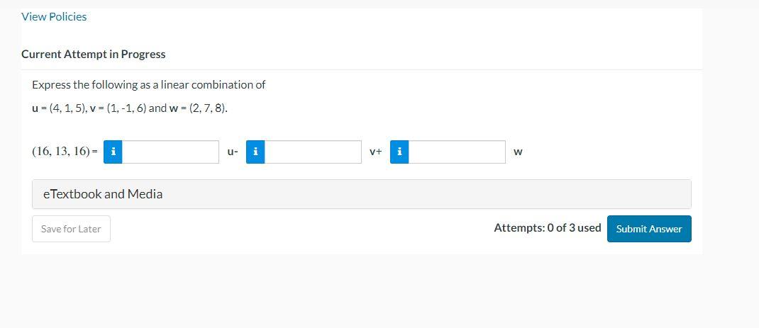Solved Current Attempt in Progress Express the following as | Chegg.com