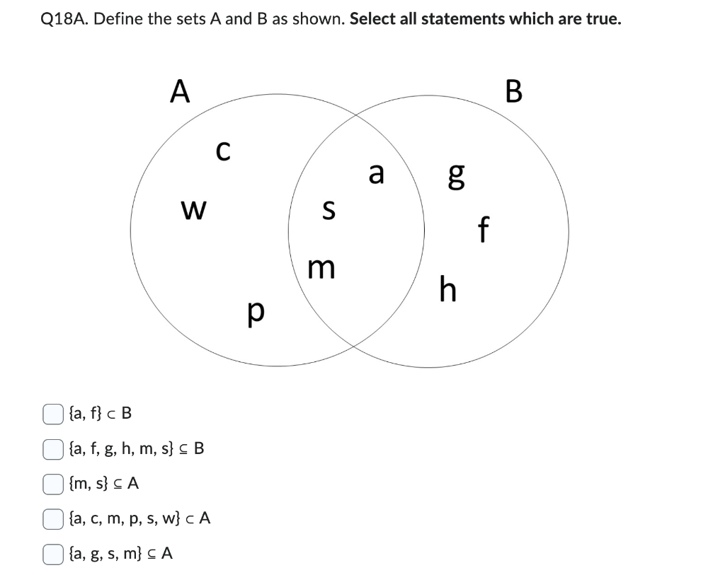 Solved Q17D. Define the sets A,B,C, and D as shown. Find | Chegg.com