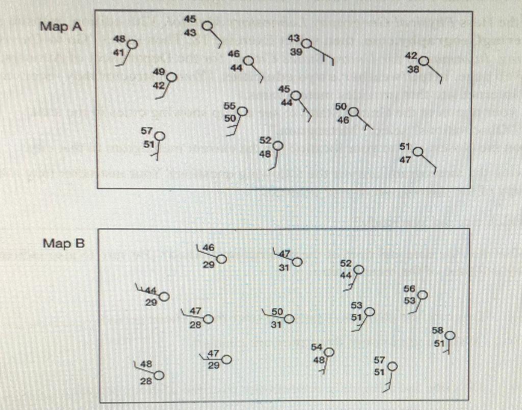 Solved 1. Two hypothetical weather maps in the Northern | Chegg.com