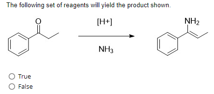 Solved The following set of reagents will yield the product | Chegg.com