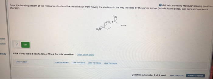 Solved Draw the bonding pattern of the resonance structure | Chegg.com