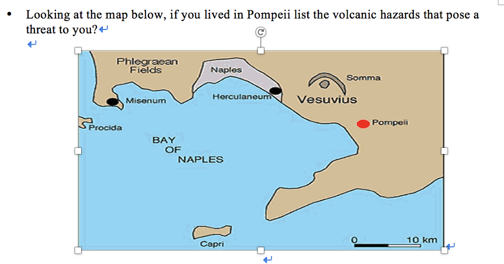Pompeii Mount Vesuvius Map