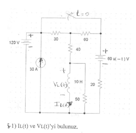 Solved Switch on at t=0. Find IL(t) and VL(t) in t and s | Chegg.com