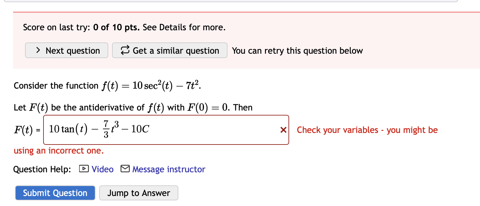 Solved Score on last try: 0 of 10 pts. See Details for more. | Chegg.com