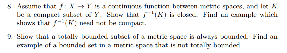 Solved Let (X,d) be a compact metric space, and assume that | Chegg.com
