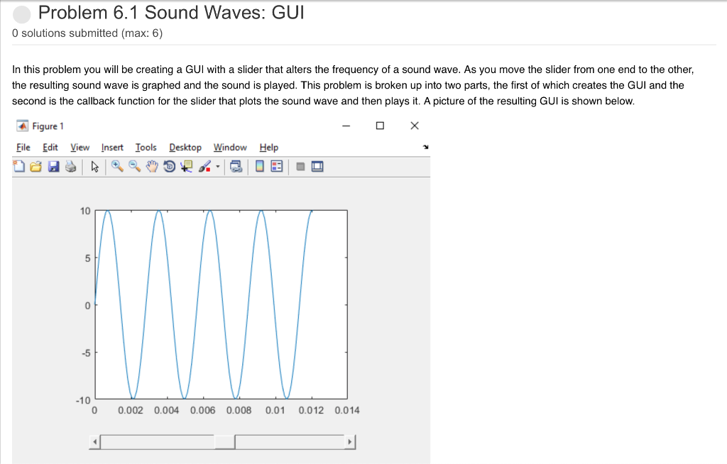 Problem 6.1 Sound Waves: GUI O solutions submitted | Chegg.com