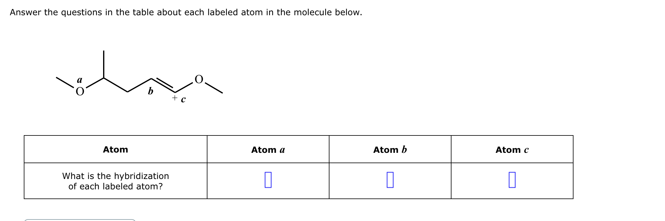 Solved Answer the questions in the table about each labeled | Chegg.com