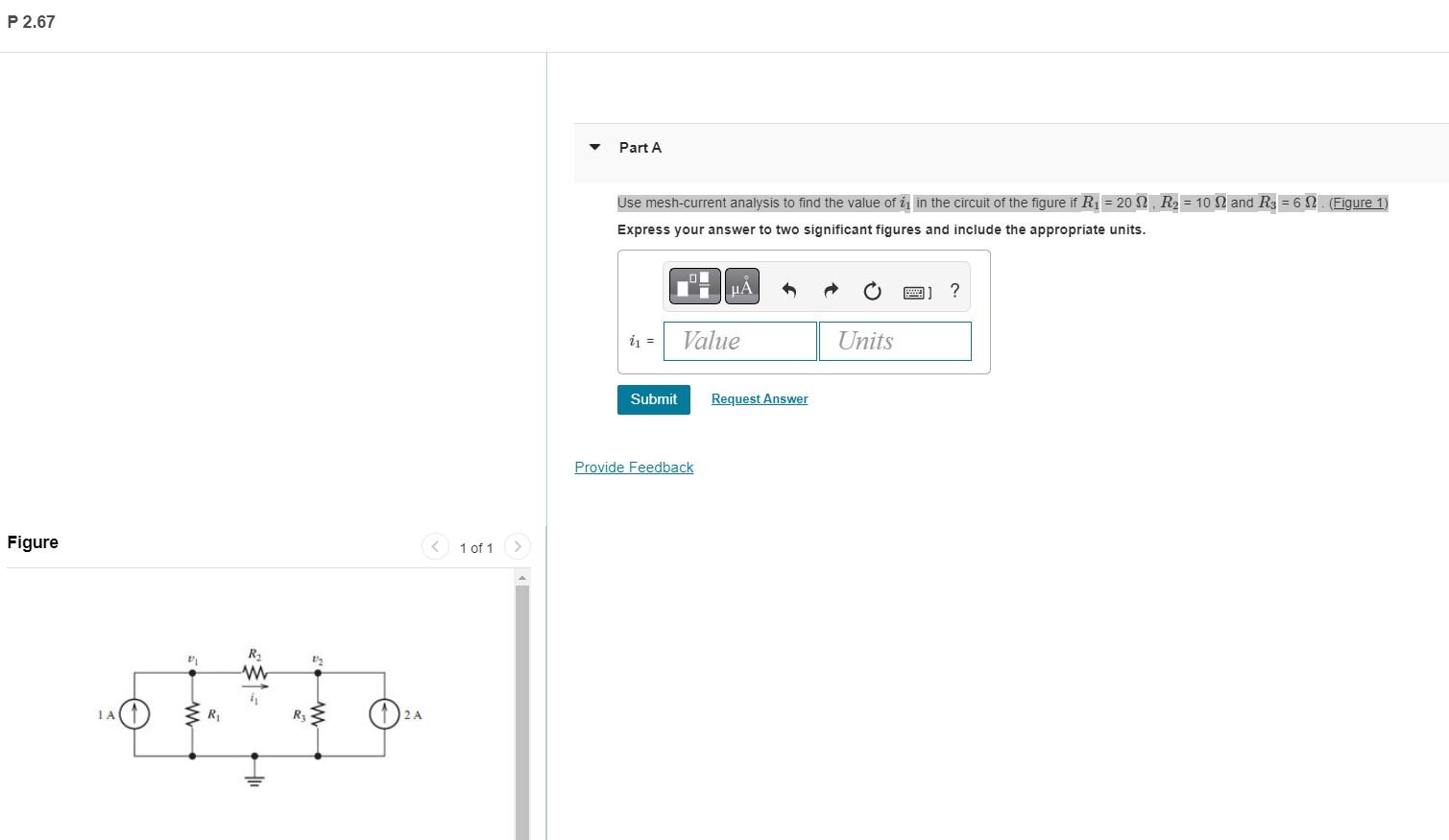 Solved Use mesh-current analysis to find the value of i1 in | Chegg.com