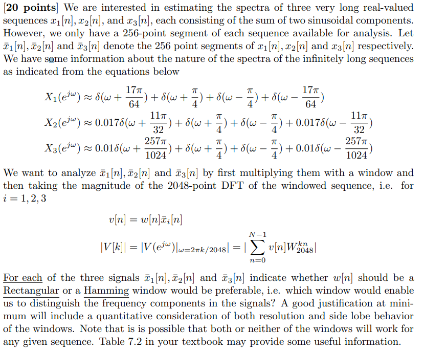 Solved [20 points ] We are interested in estimating the | Chegg.com