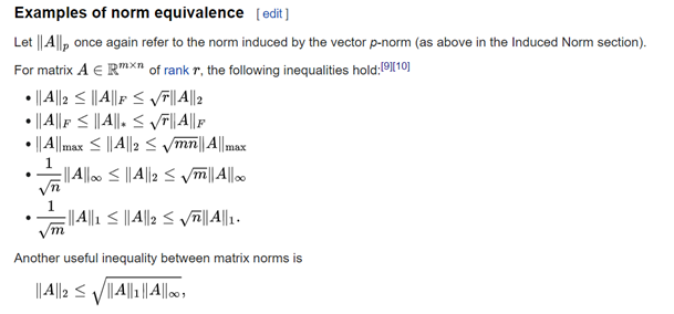 Solved Examples of norm equivalence [edit] Let || A||p once | Chegg.com