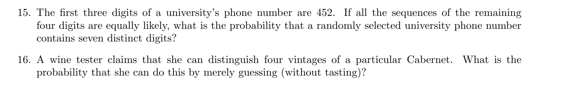 15. The first three digits of a university's phone | Chegg.com