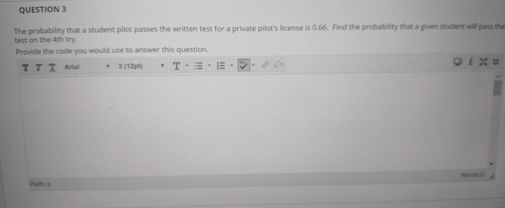 Solved R studio code help! The probability that a student | Chegg.com